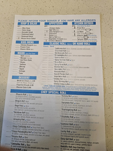 Magic Sushi Restaurant Menu | All-You-Can-Eat Sushi & Hibachi in Charlotte