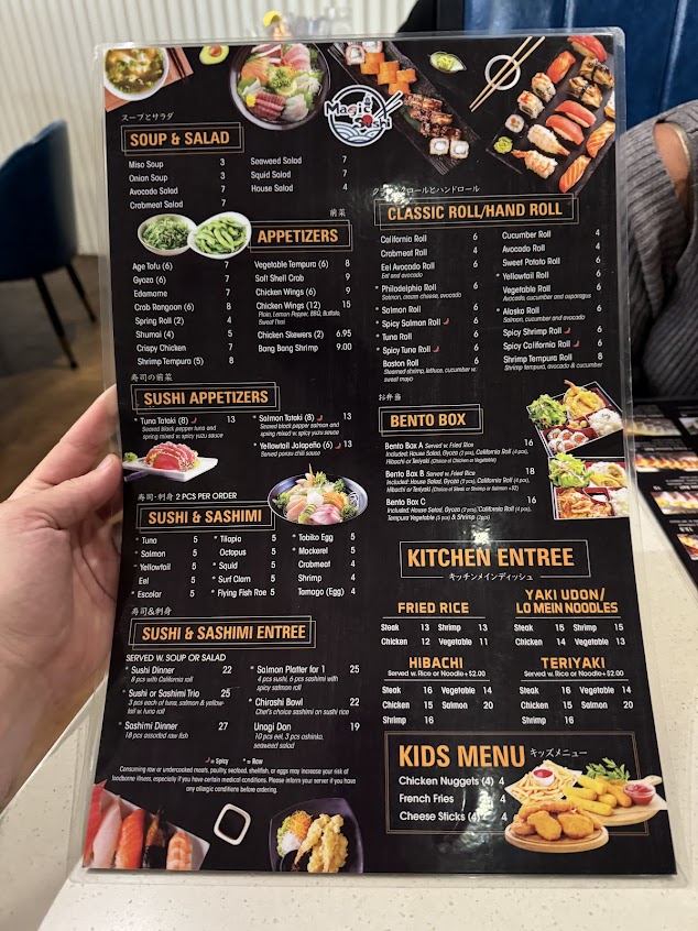 Magic Sushi Restaurant Menu | All-You-Can-Eat Sushi & Hibachi in Charlotte