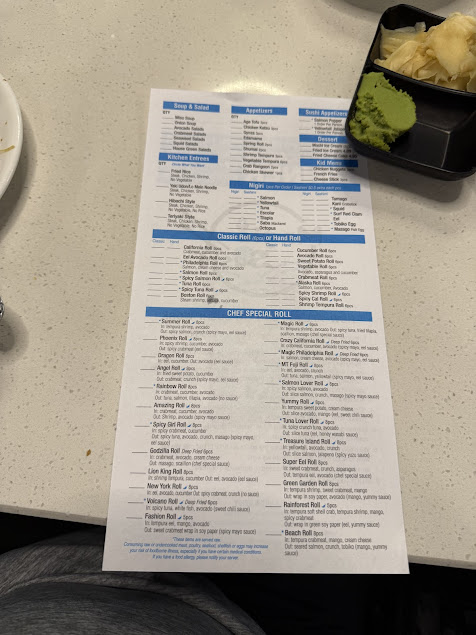 Magic Sushi Restaurant Menu | All-You-Can-Eat Sushi & Hibachi in Charlotte